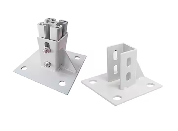 4040 Floor Mount Base Plate Powder Coated Steel – T-Slot ModBuild