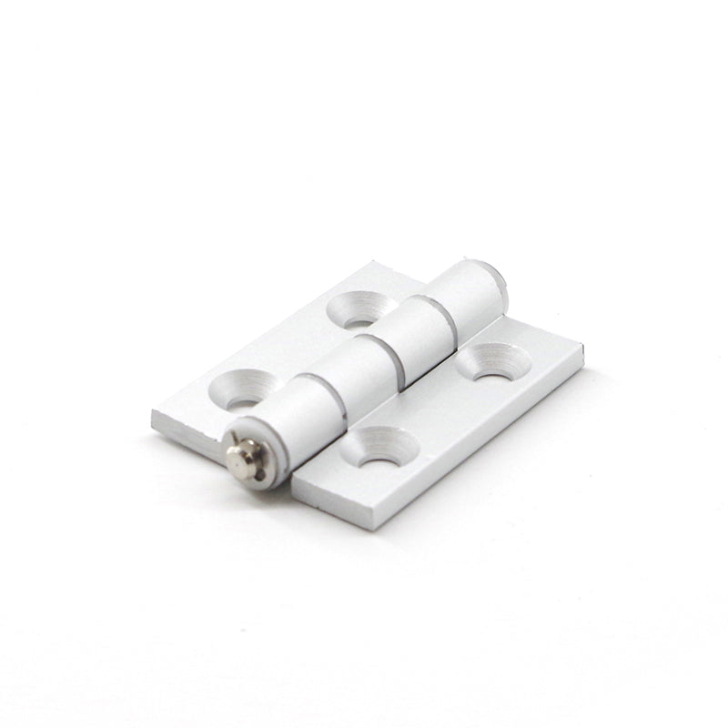 4040-T-Slot Die Cast Zinc Powder Coated Silver Door Hinge - Short Styl ...