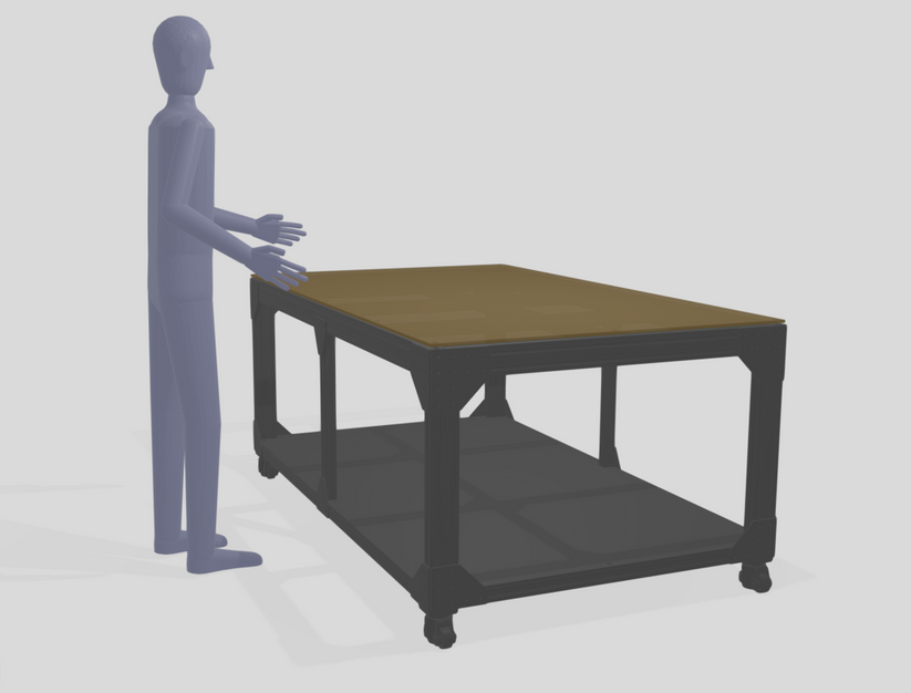 Mobile Desk – T-Slot ModBuild