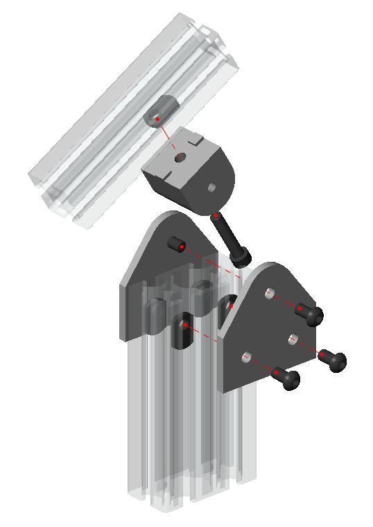 Pivot Joint Connectors – T-Slot ModBuild