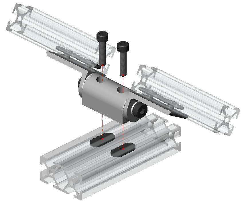 Pivot Joint Connectors – T-Slot ModBuild